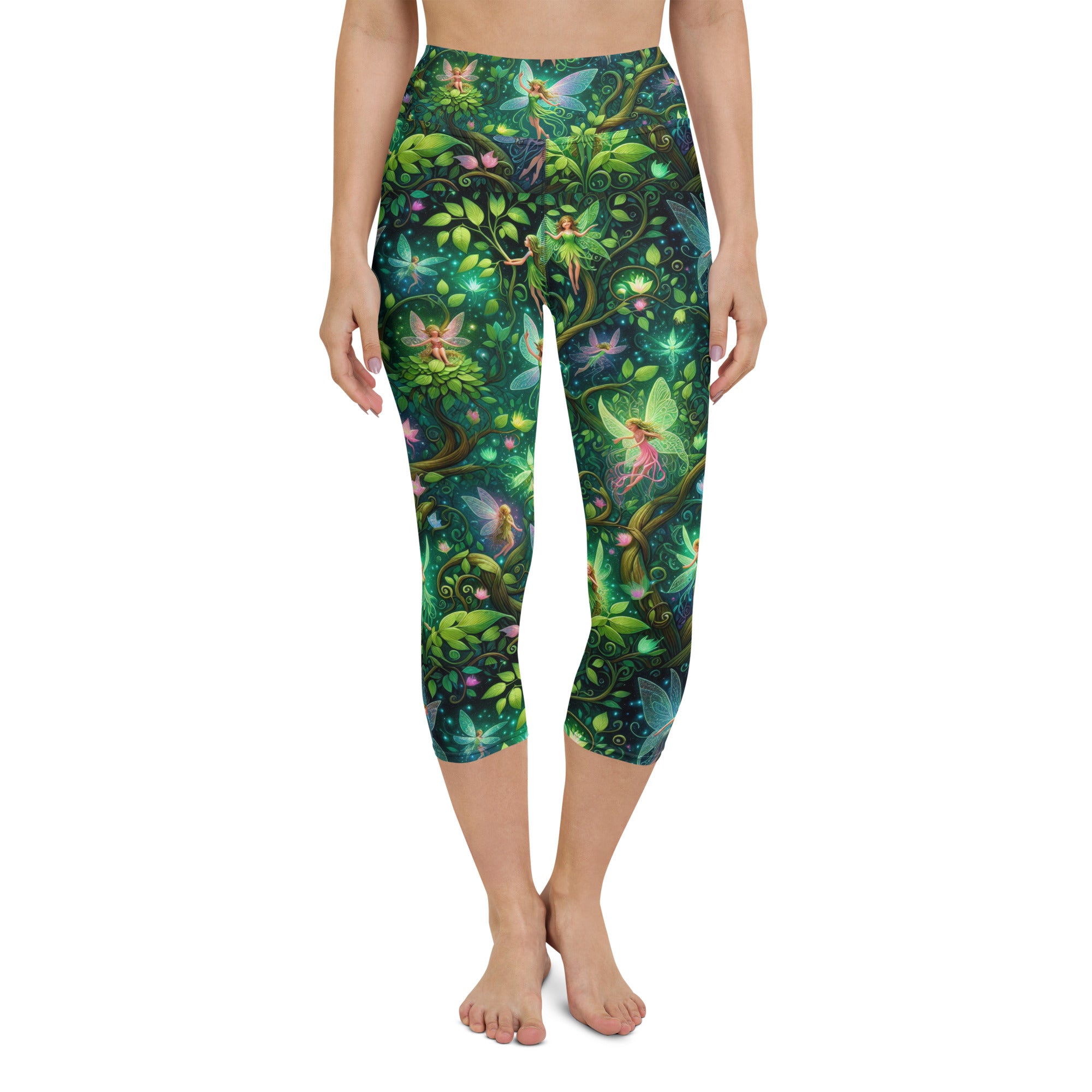 Mystical Fairy Yoga Capri Leggings