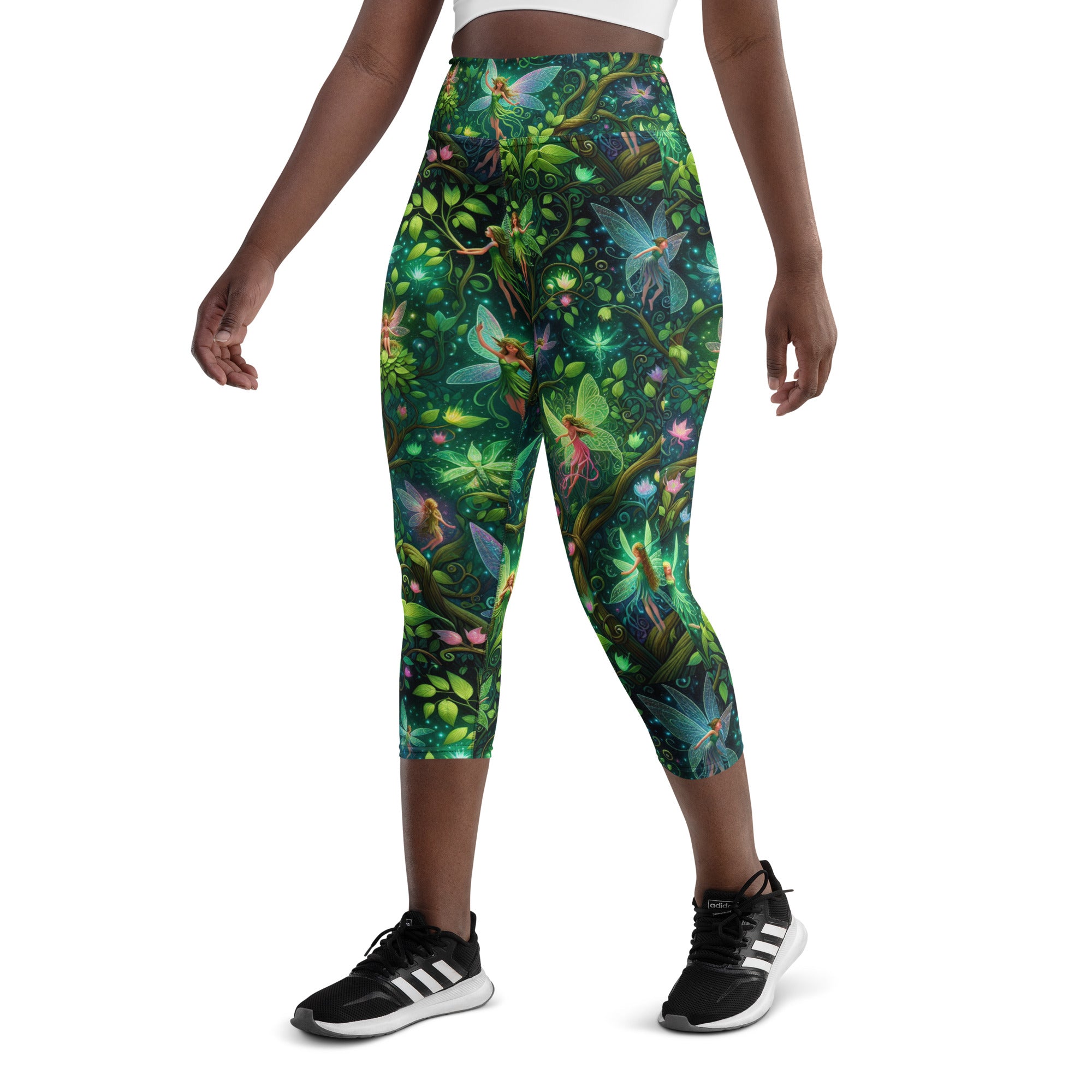 Mystical Fairy Yoga Capri Leggings